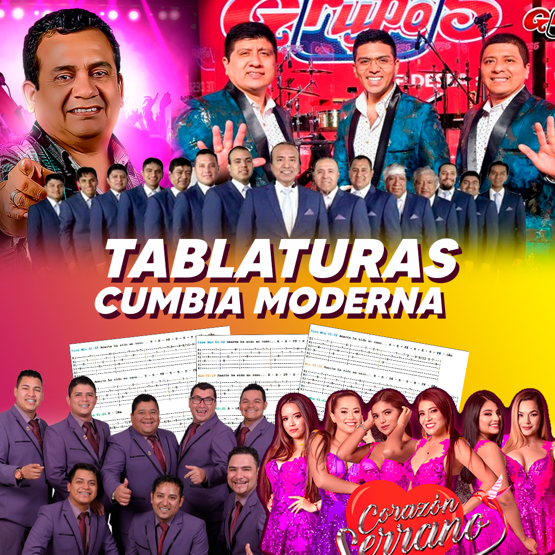 +40 Tablaturas de Cumbia Moderna - Luiss Paucar | Hotmart