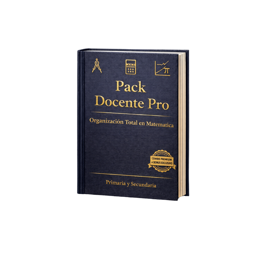 Pack Docente Pro: Organización Total en Matemática - Rodrigo mayca ...