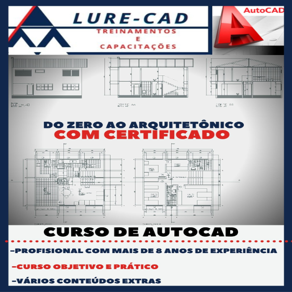 CURSO DE AUTOCAD - DO ZERO AO ARQUITETÔNICO - Amaury de Almeida Cru...