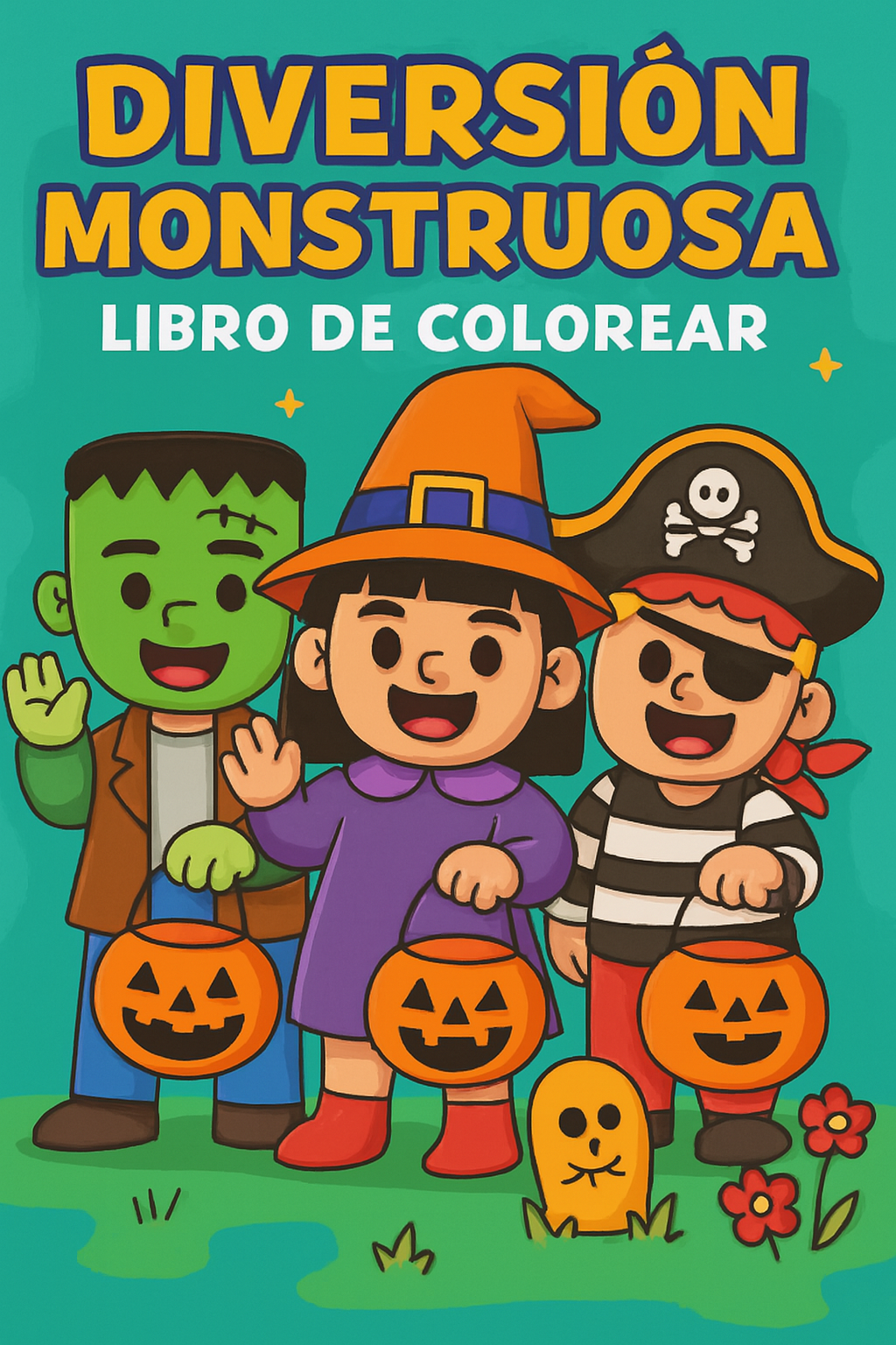 Colorea y celebra: Monstruos amigables para Halloween - Ana Elena R...
