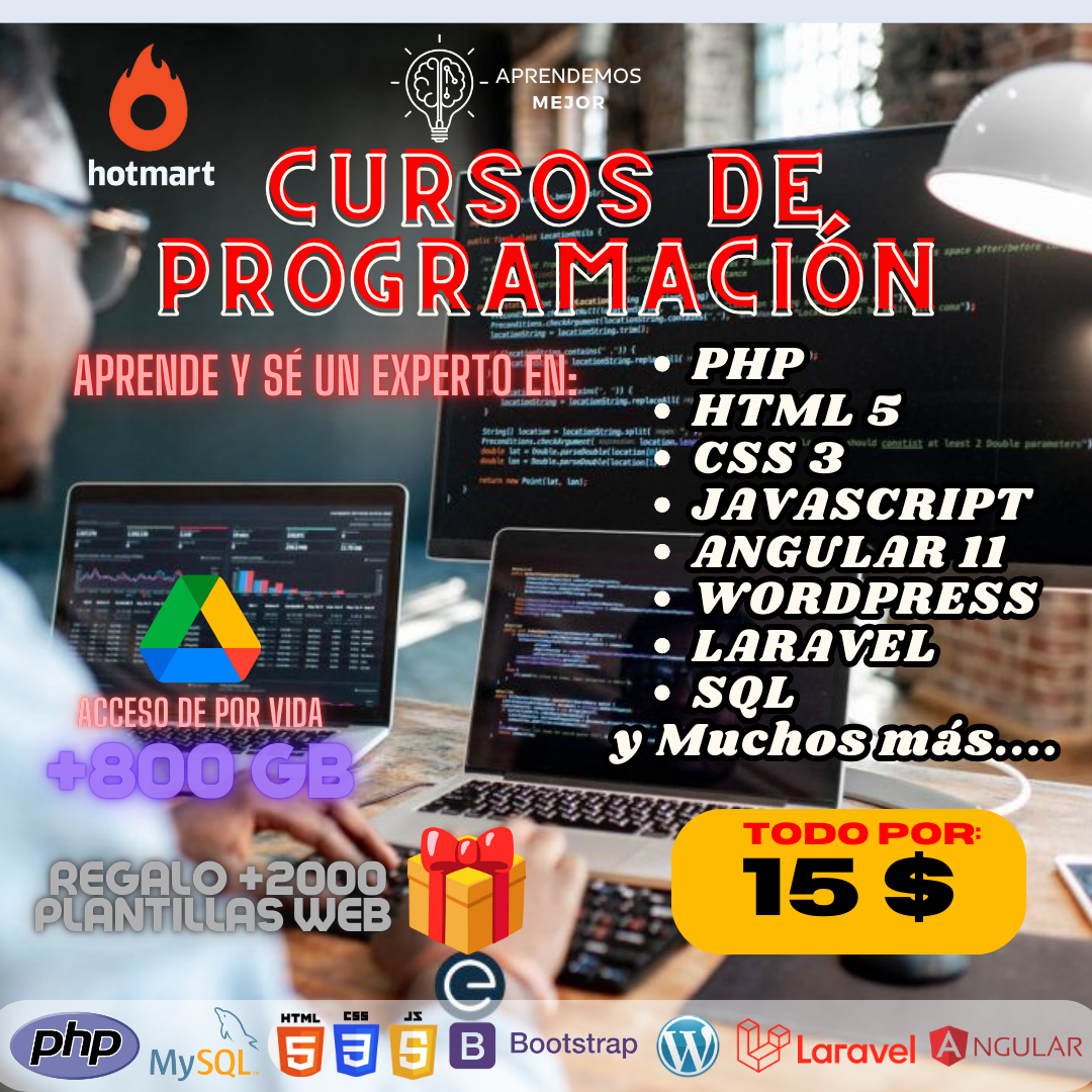 MEGAPACK CURSOS DE PROGRAMACIÓN - Edwin Mamani Pinaya | Hotmart