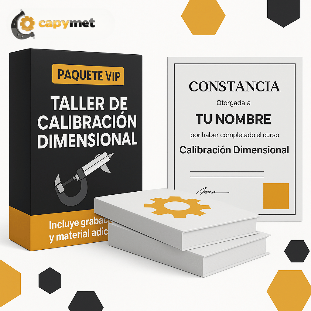 Taller de Calibración Dimensional - Paquete VIP - Capymet | Hotmart