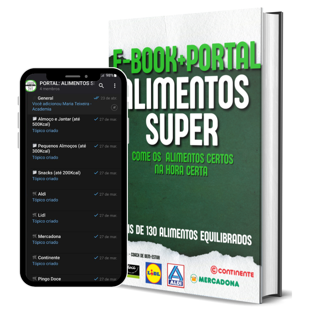 E-book + Portal Alimentos Super - Rui Miguel Vieira da Silva | Hotmart