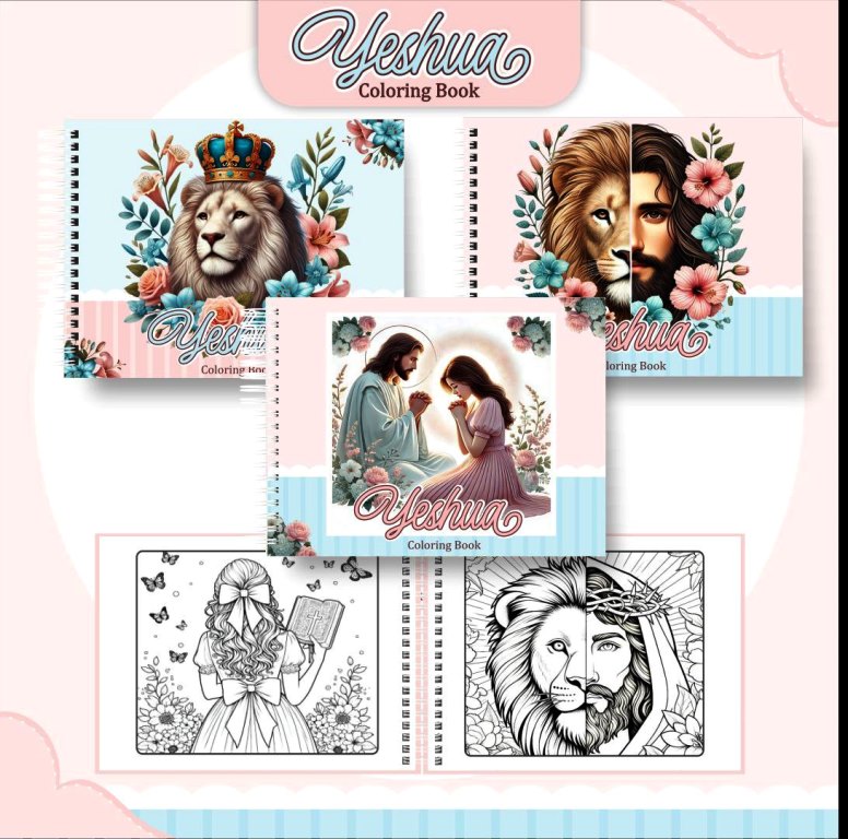 Colorindo com Yeshua.pdf 58 paginas em pdf para pintar e divertir