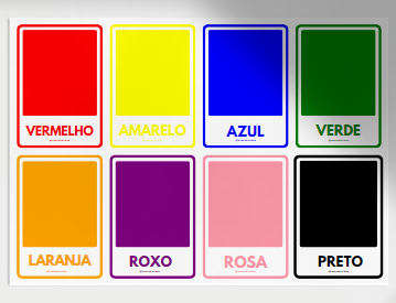 Flashcards das cores - PDF - Nossa Horinha | Hotmart