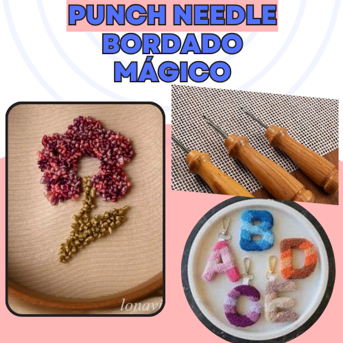 Punch Needle - Bordado Mágico - Aline Dalago | Hotmart