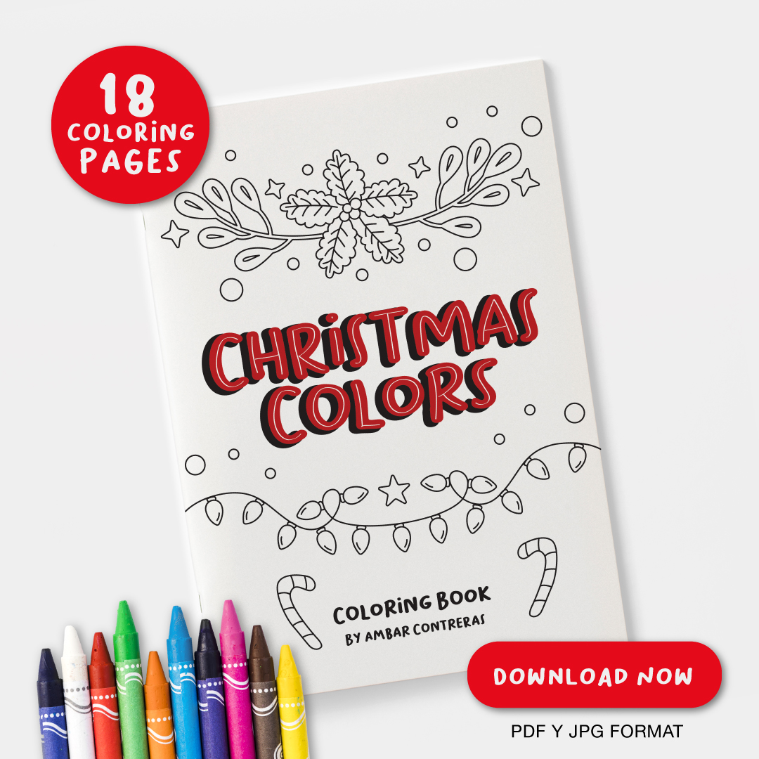Christmas Colors coloring book