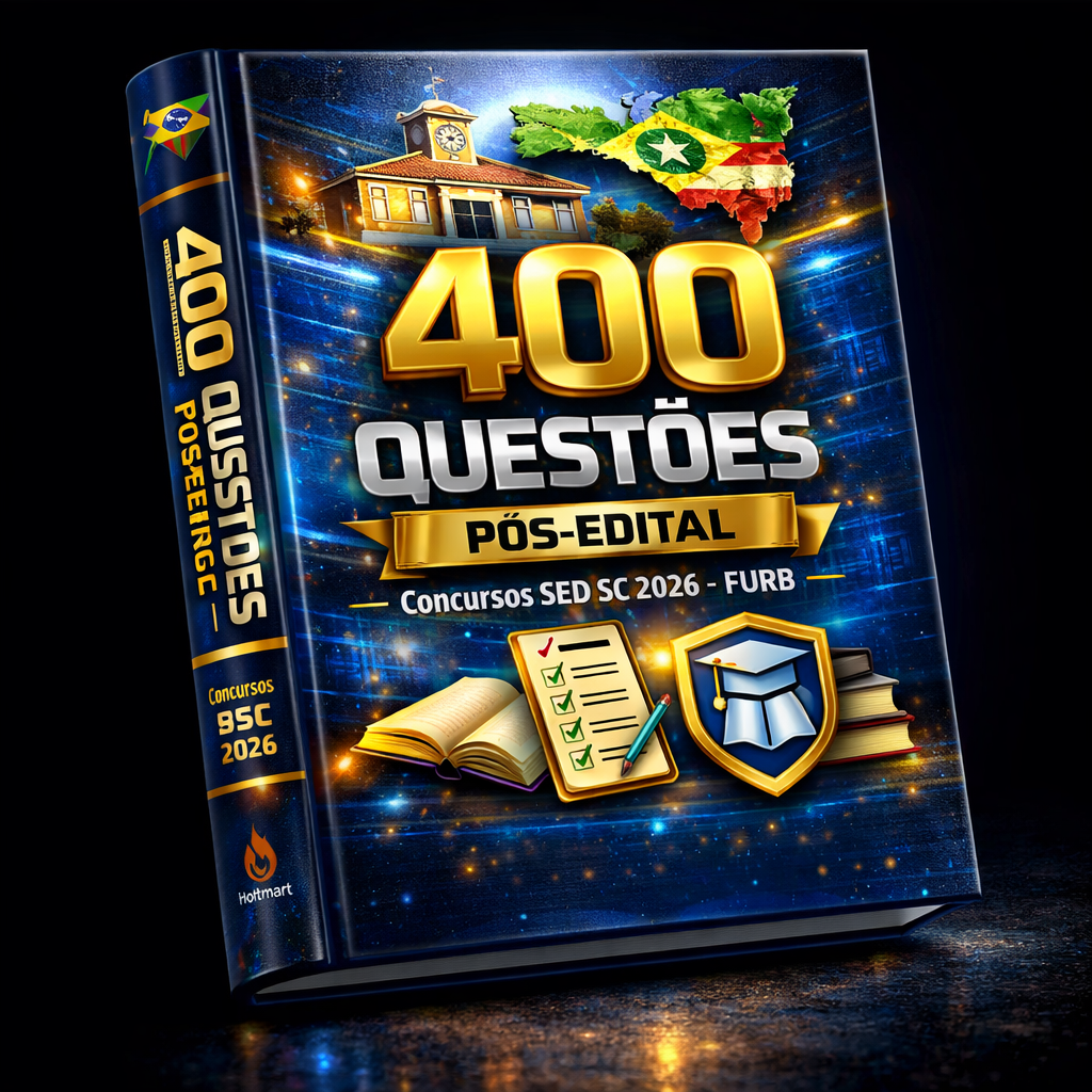 400 Questões Pós-Edital – Concursos SED SC 2026 – FURB – ( Currícul...