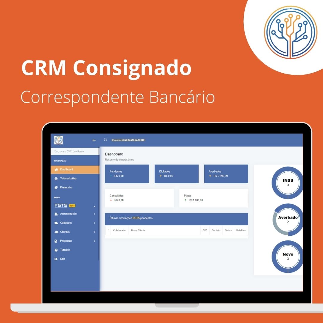 CRM Consignado - Software para Corbans - Caio Eleutério Holanda Rib...
