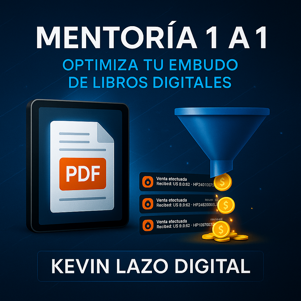 Mentoría 1 a 1 para Optimizar tu Embudo | Kevin Lazo Digital - KEVI...