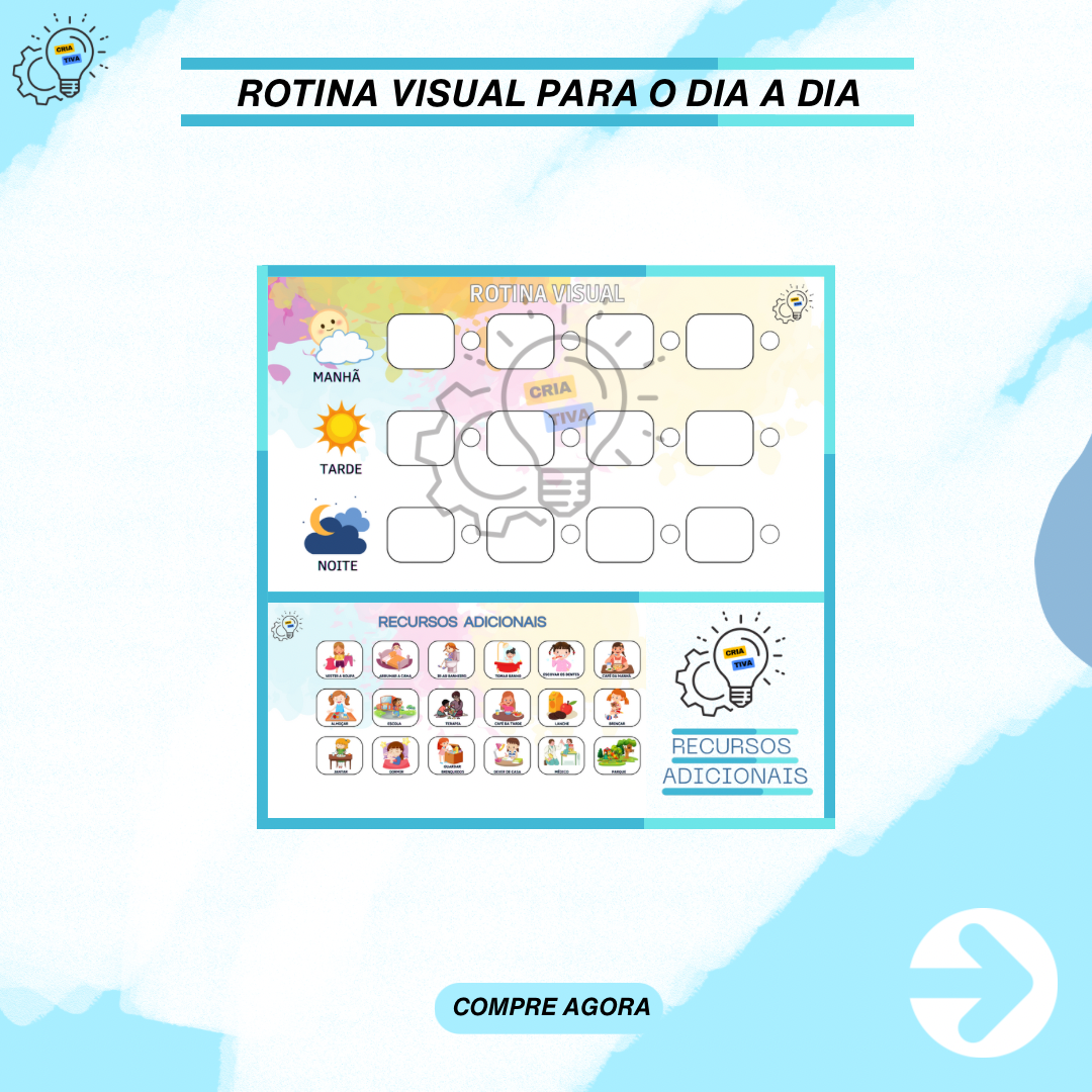 ROTINA VISUAL DIA A DIA - CORES - CRIATIVA APOIOS VISUAIS | Hotmart