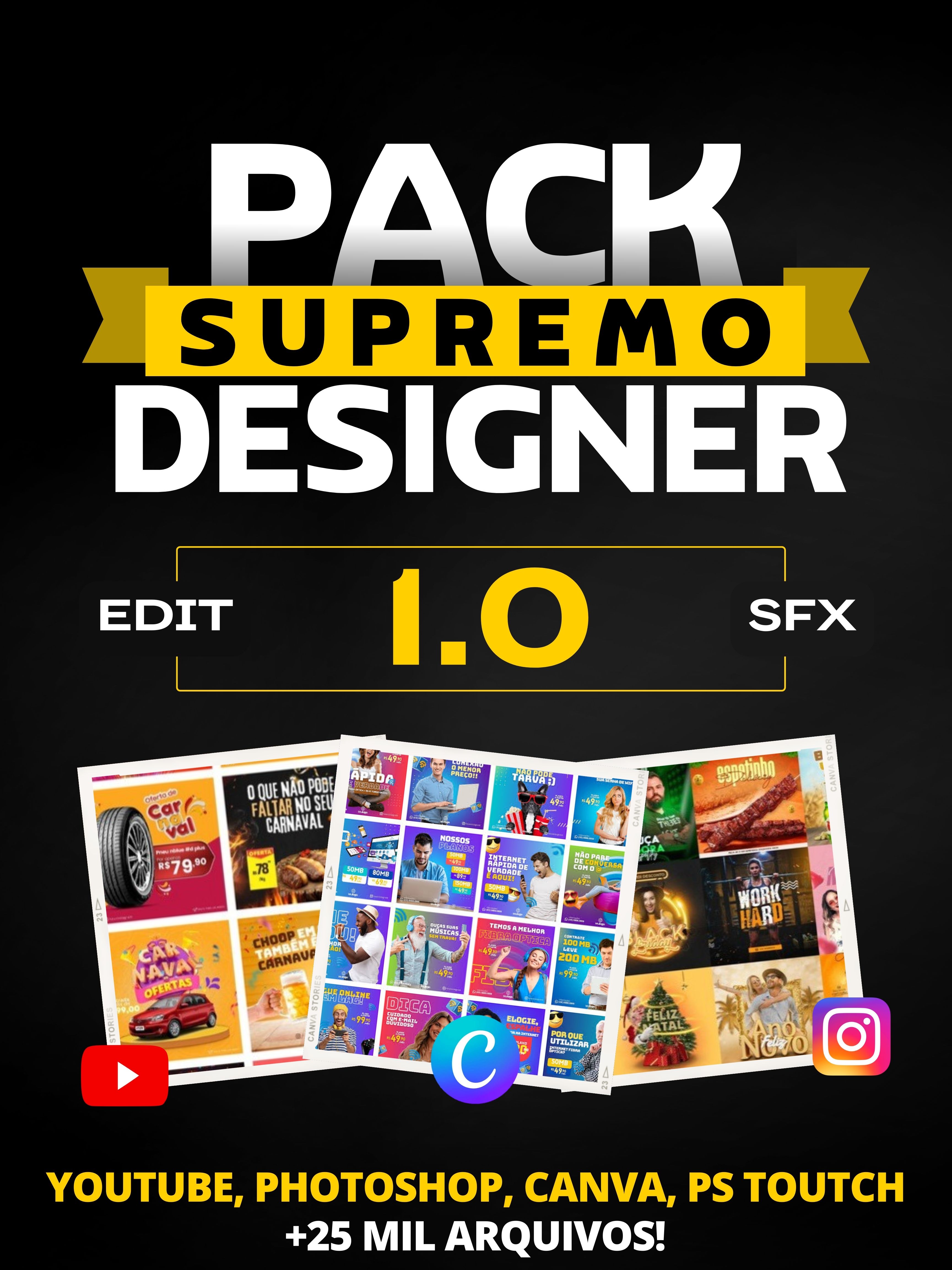 PACK SUPREMO 1.0 DESIGNER - VITTOR MACIIEL | Hotmart