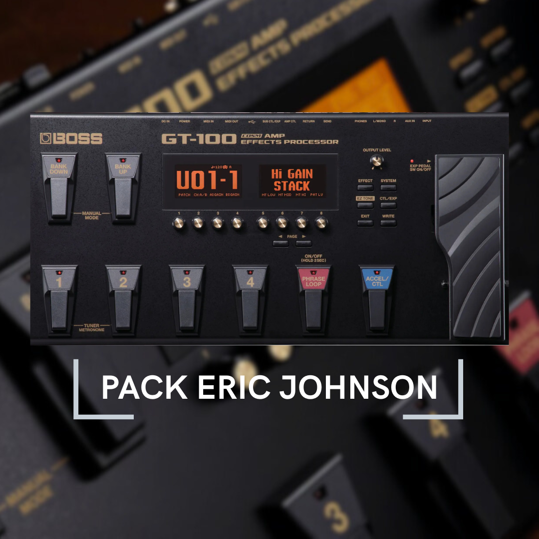 PRESET BOSS GT-100 | Pack Eric Johnson - Junior Oliveira | Hotmart