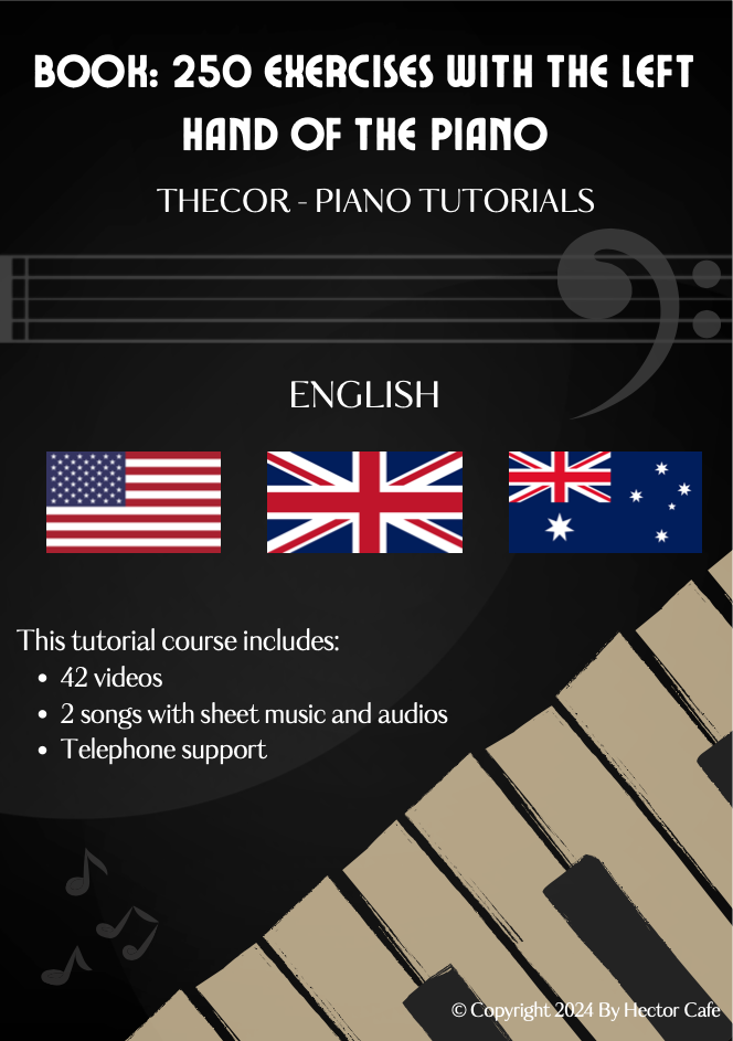 250 EXERCISES WITH THE LEFT HAND OF THE PIANO