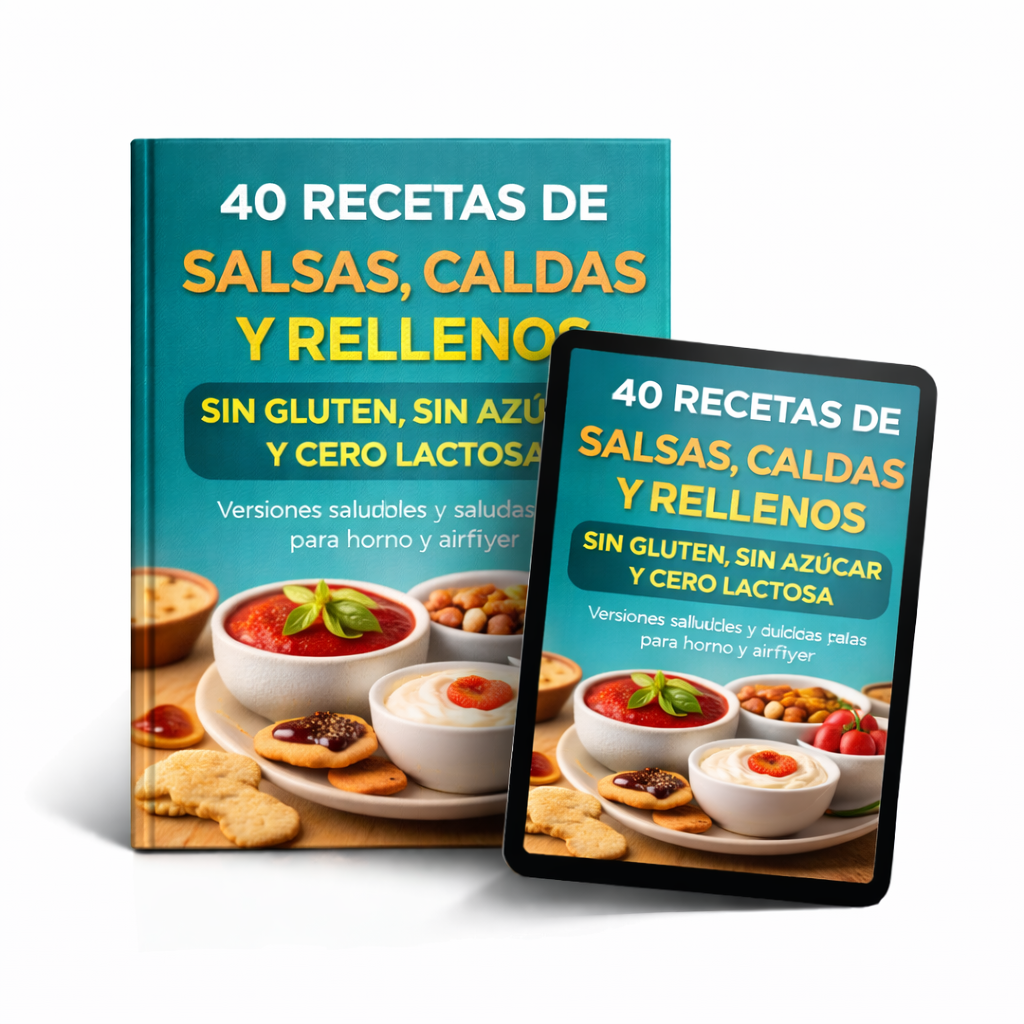 40 RECETAS DE SALSAS, CALDAS Y RELLENOS SIN GLUTEN, SIN AZÚCAR Y CE...