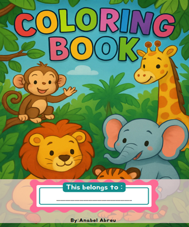 Coloring book for kids - Anabel Abreu | Hotmart