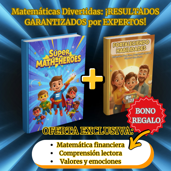 SÚPER MATH HÉROES: Matemáticas divertidas. Resultados garantizados...
