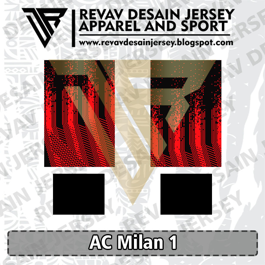 Template Jersey Ac Milan 1
