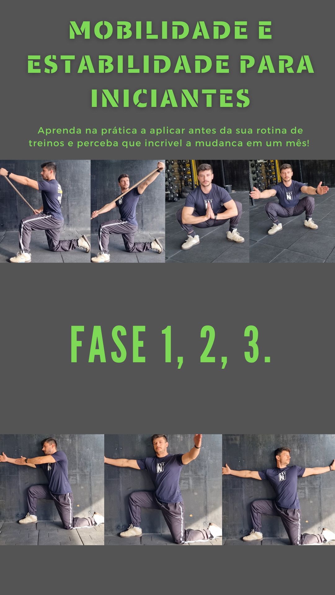 Mobilidade e estabilidade articular para iniciantes (Fase 1, 2 e 3)...