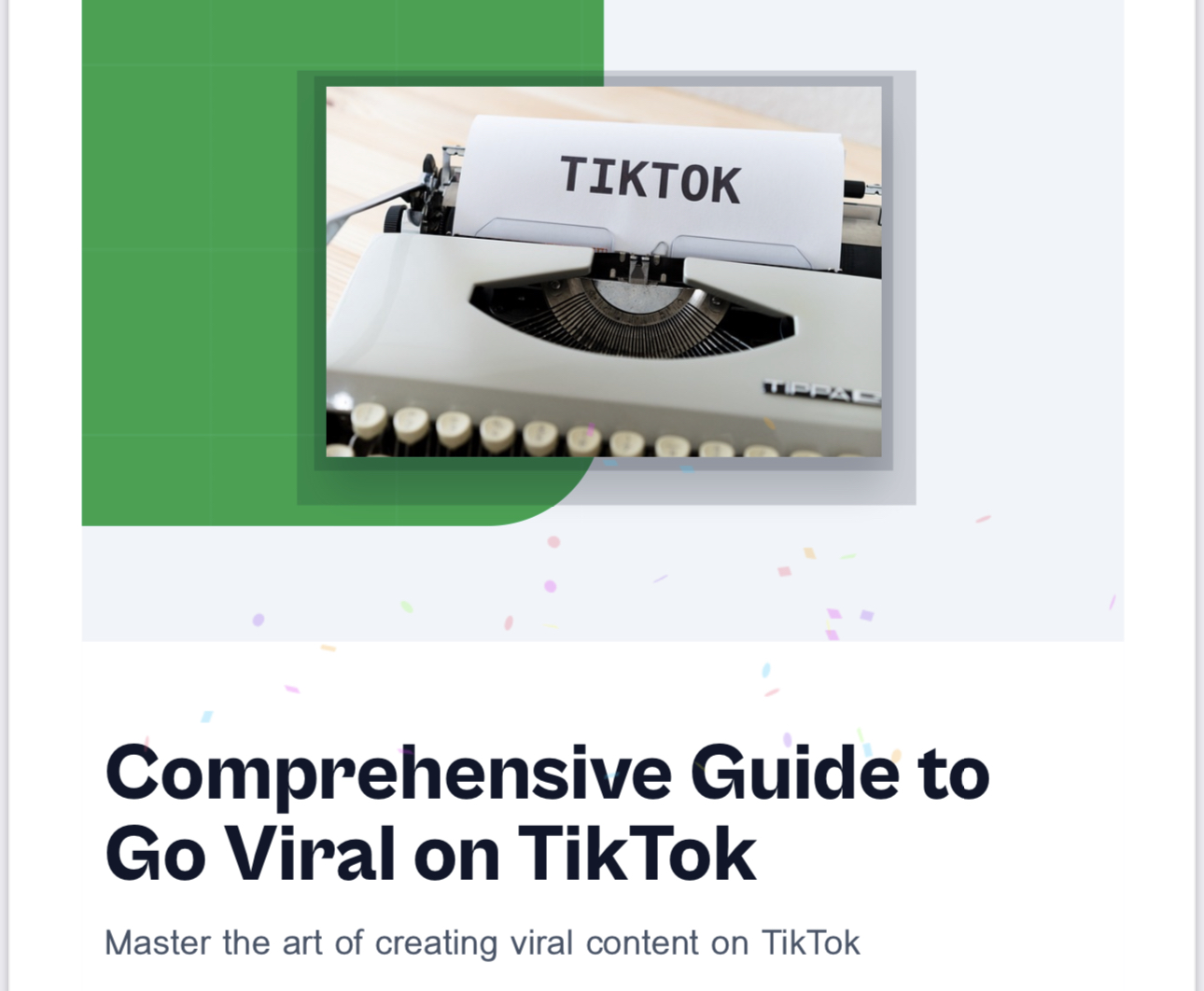 Comprehensive Guide to Go Viral on TikTok - Guilherme de Oliveira L...