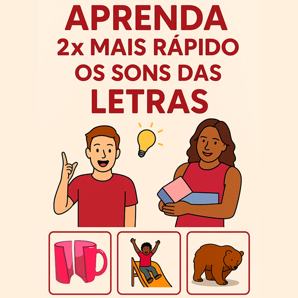 Aprenda 2x mais rápido os sons das letras - Cartões FOGO - Thiago R...