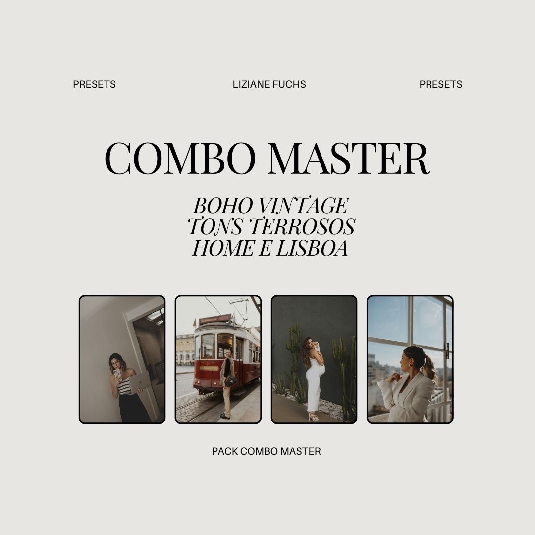 COMBO MASTER PRESETS - LIZIANE FUCHS - Liziane Fuchs | Hotmart