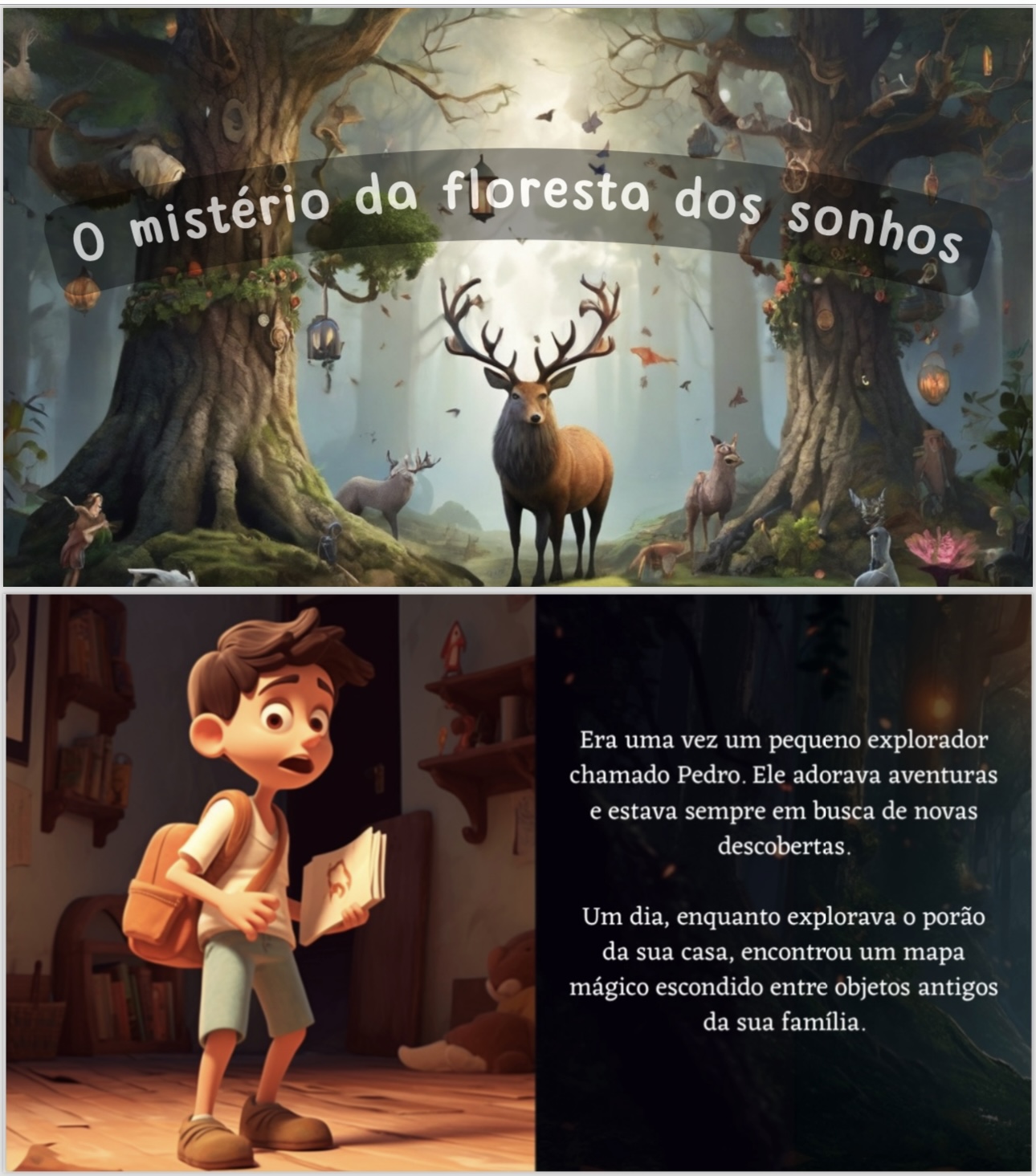 Ebook infantil “O mistério da floresta dos sonhos” - Lucas Coe de M...