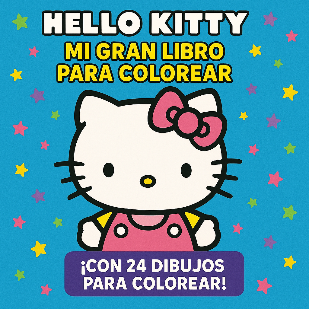 Hello Kitty – Mi Gran Libro para Colorear | Hotmart