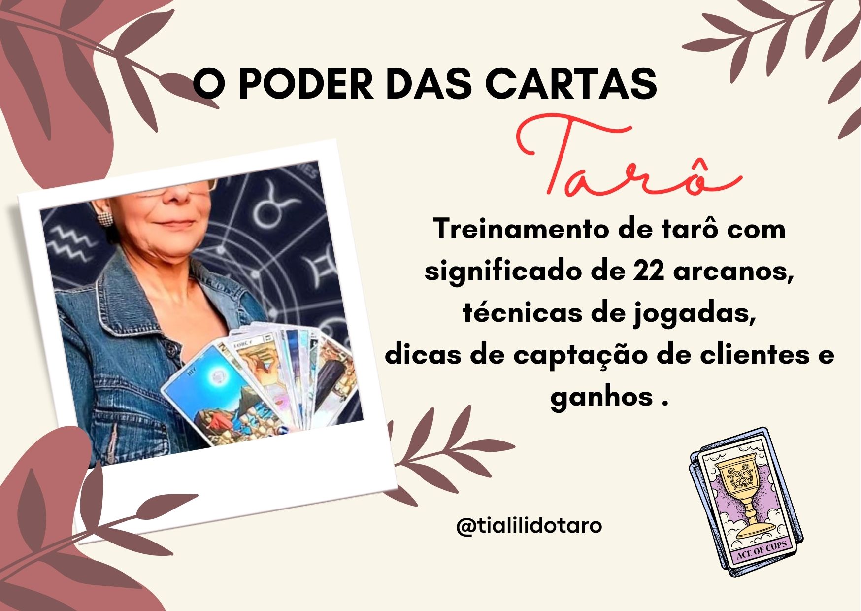Treinamento de tarô O PODER DAS CARTAS