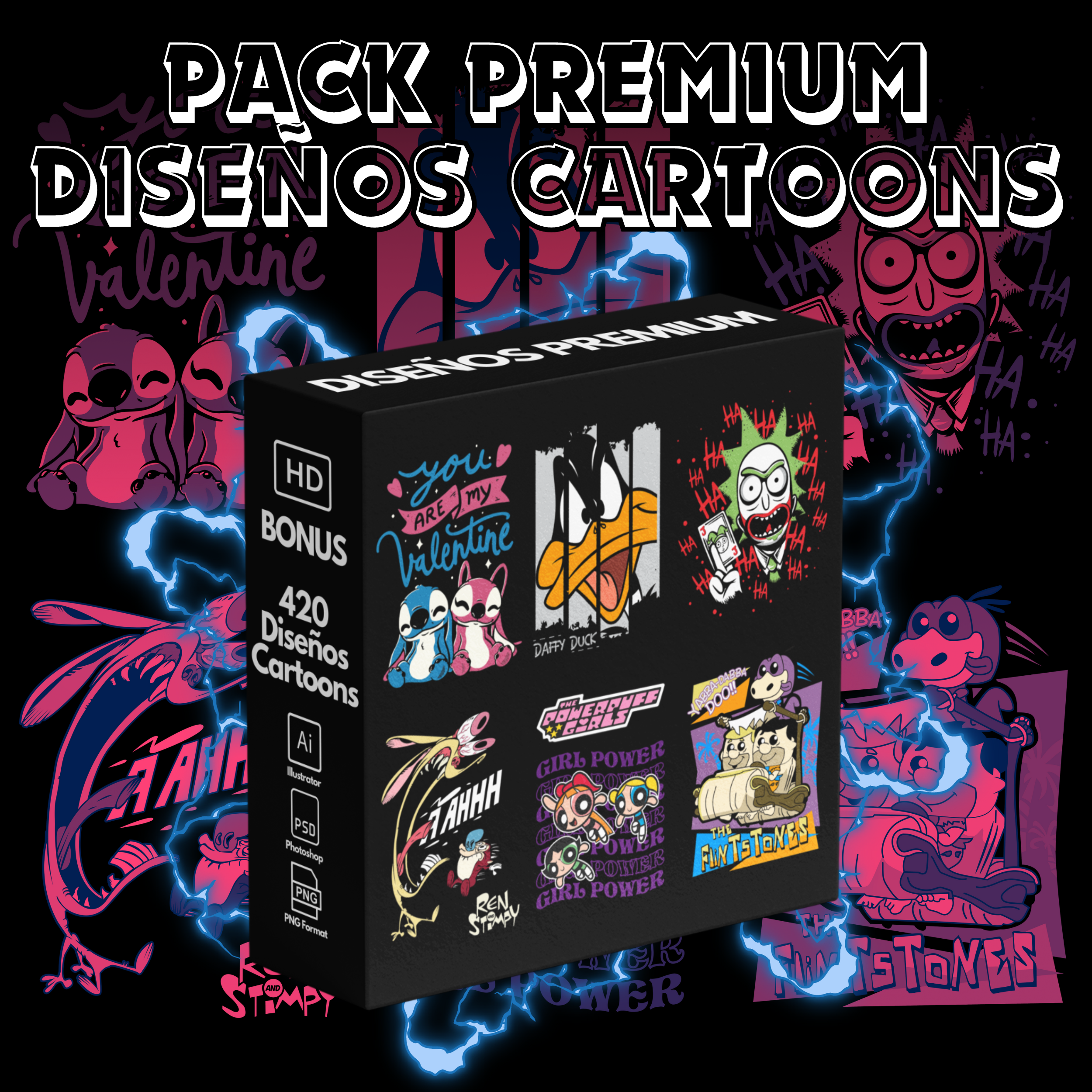 Pack Diseños de Disney y Cartoons - Eduardo | Hotmart