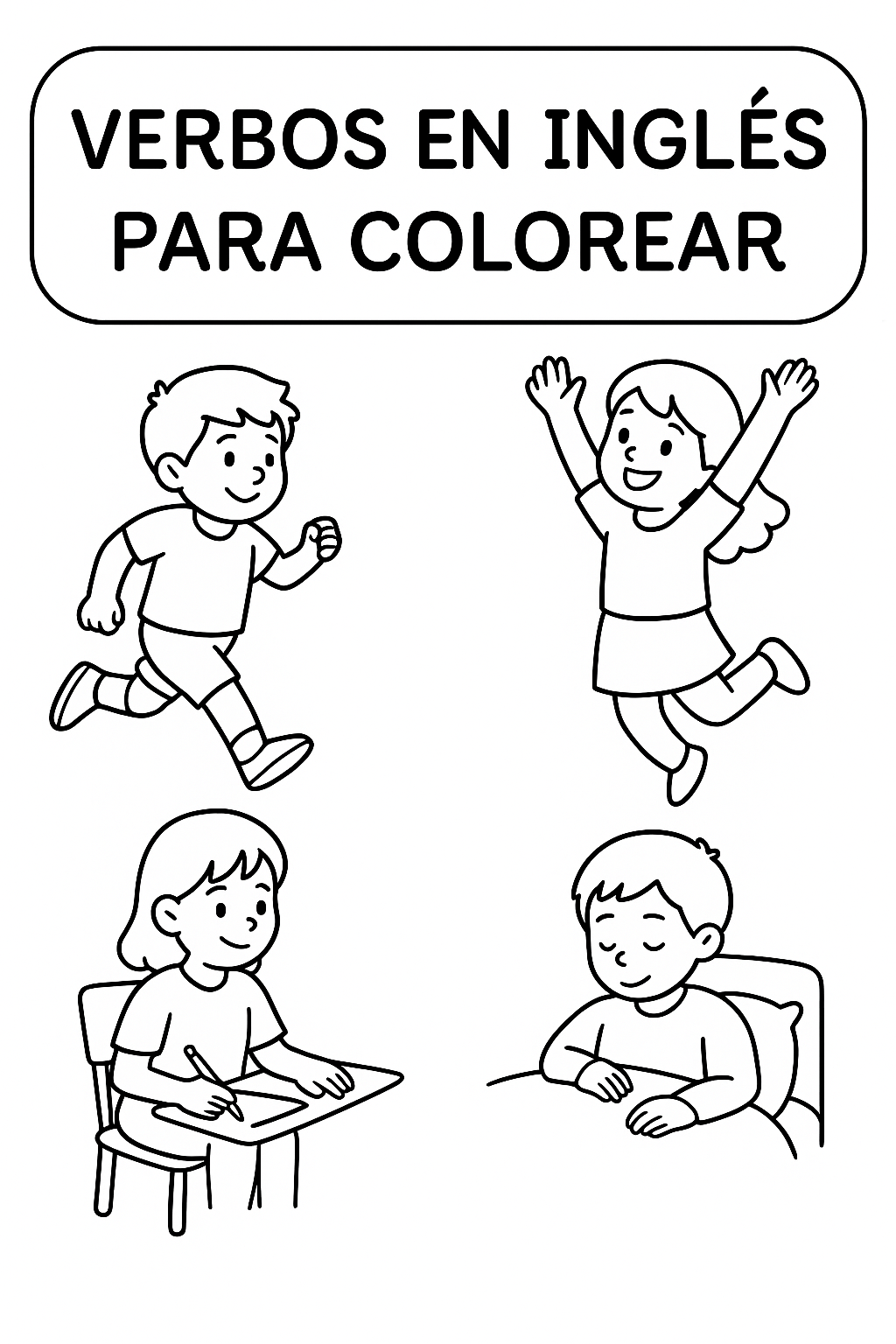 LIBRO DE VERBOS EN INGLÉS PARA COLOREAR - paula.yepez.5 | Hotmart