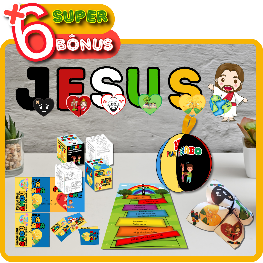 Plano de Salvação - Kit de Evangelismo para Crianças + 6 Bônus - Li...