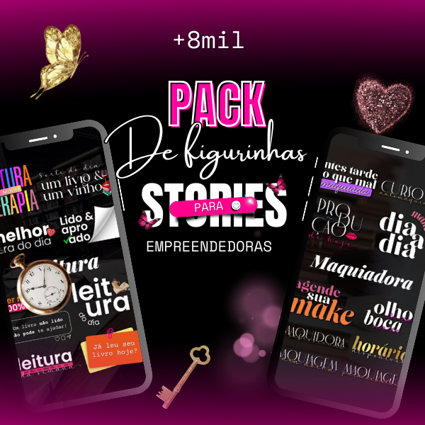 PACK +8mil FIGURINHAS PARA EMPREENDEDORAS