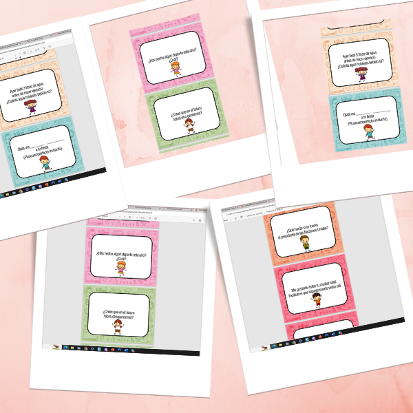Tarjetas para practicar conversación en Español - Carolina Rondon ...