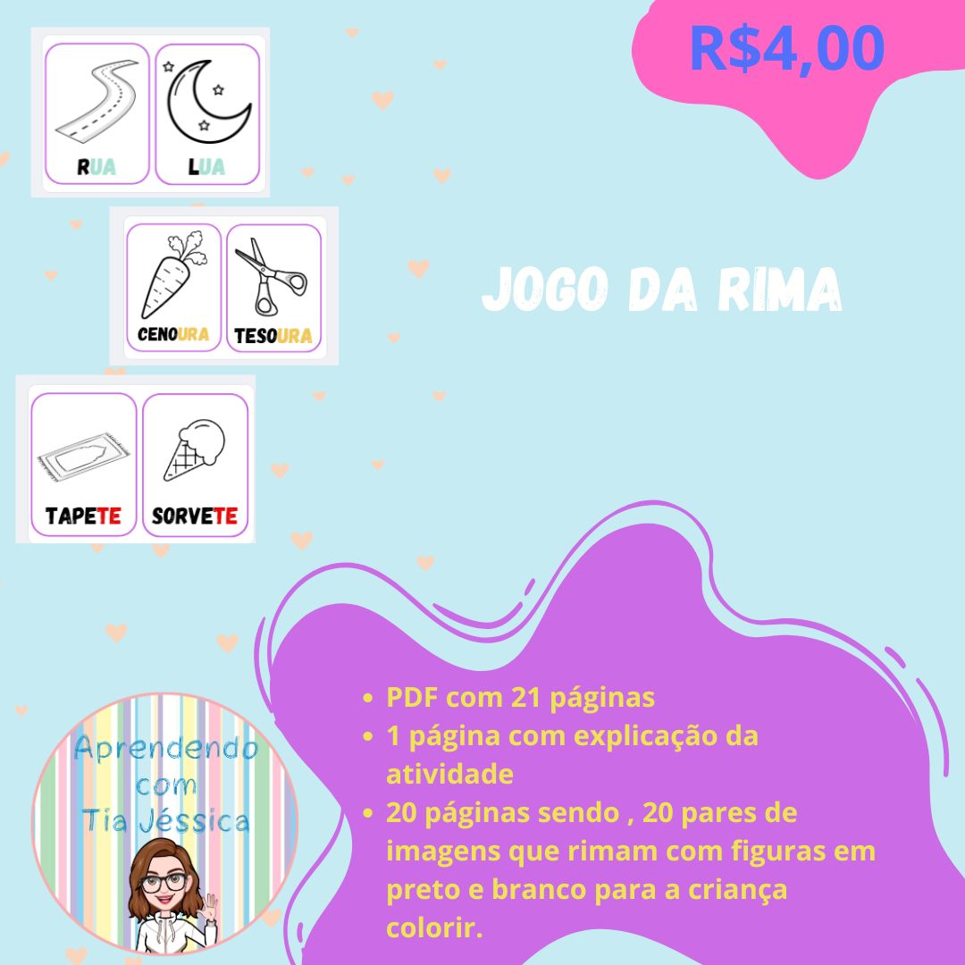 JOGO DA RIMA - Jéssica Sarruf Bom | Hotmart