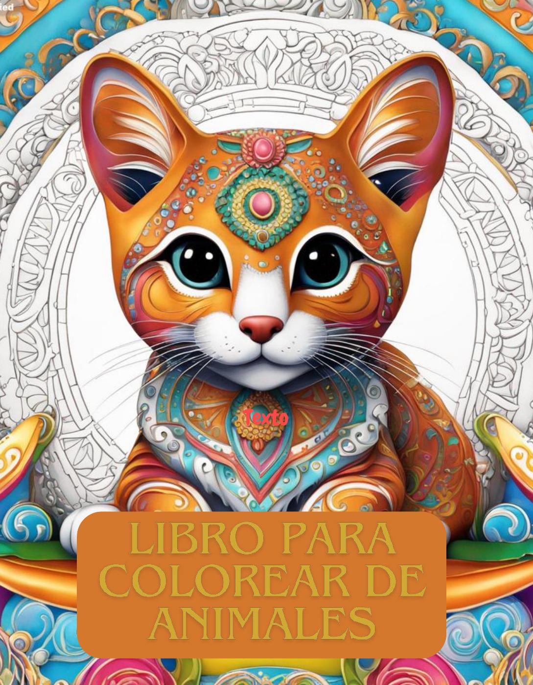 Libro para colorear de animales y mandalas para niños - Emma | Hotmart