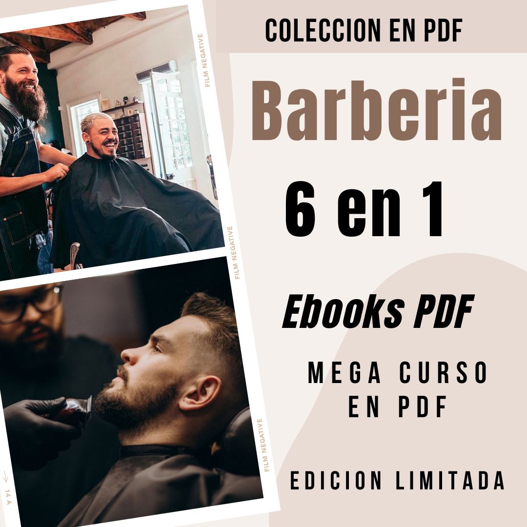 Barbería profesional + BONUS | Curso de Barbería profesional en 6 PDF + de 1000 paginas (ebook ...