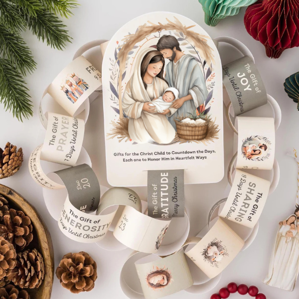 Calendário de Advento Cristão + Tiras de Virtudes - Jeisiane | Hot...