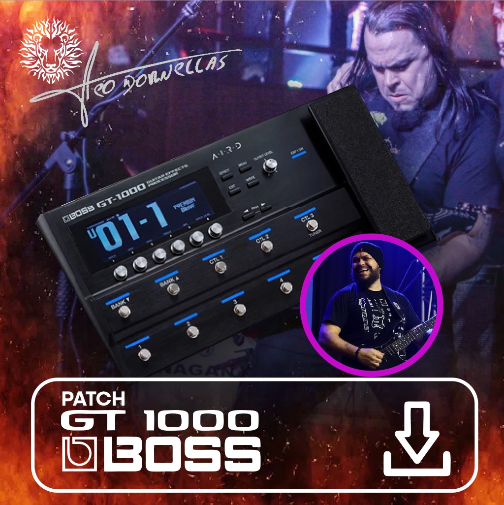 Patch Téo Dornellas na Boss GT1000