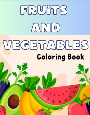 Libro de colorear educativo: Frutas y verduras en español e inglés ...