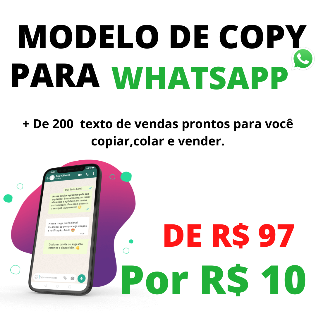 SUPER COPY PARA WHATSAPP - Ilana Karla | Hotmart