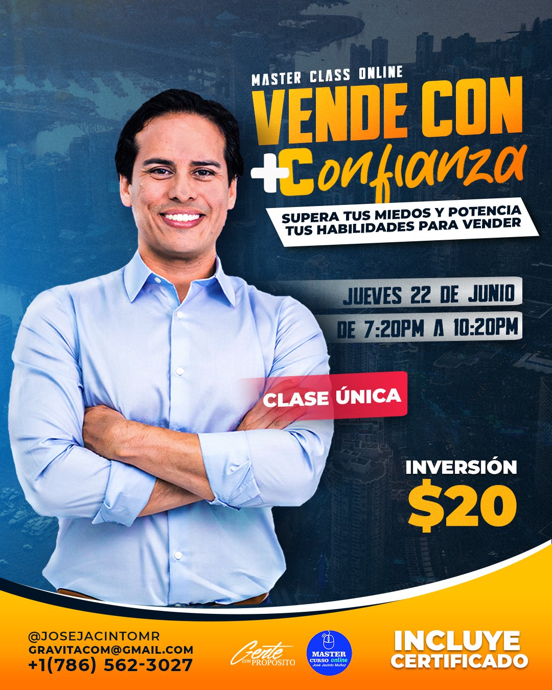 Master Class Vende con Más Confianza - Jose Jacinto Munoz | Hotmart