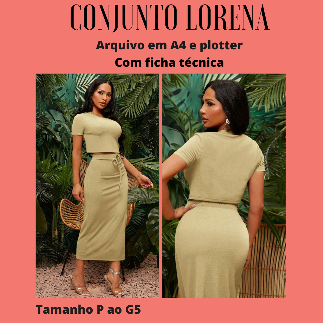 Molde conjunto lorena - Molde em PDF Carol | Hotmart