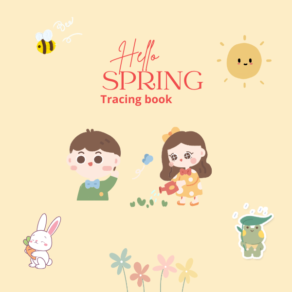 Spring Tracing Workbook for Preschool (Printable PDF) - Alison Dari...