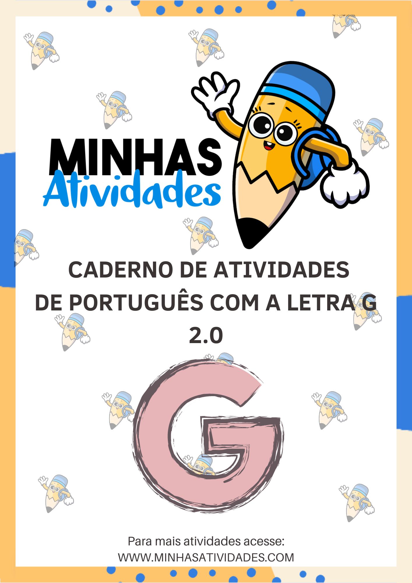 Caderno com 9 Atividades de Português com a Letra G - B20 Conteúdo ...
