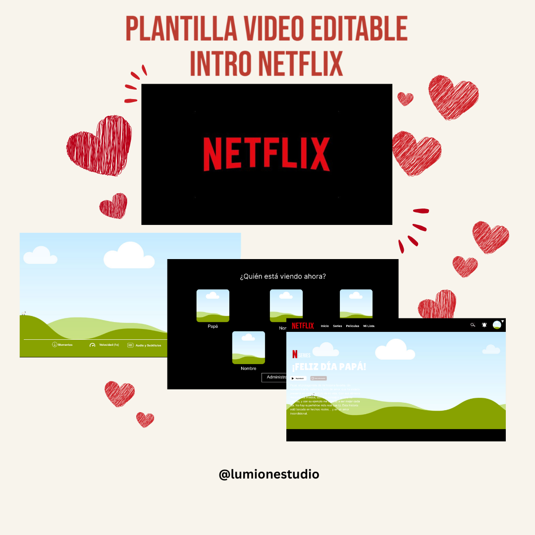 Plantilla Video Editable Estilo Netflix - jeniffer sayritupa | Hotmart