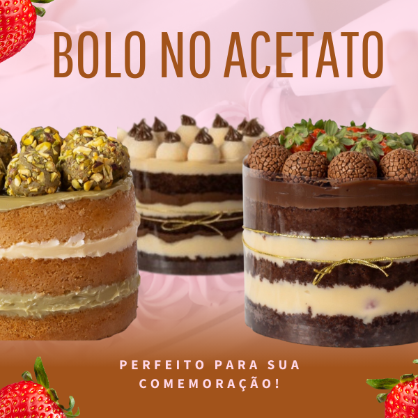 Bolo no Acetato - Carina Silveira Guimarães Santos | Hotmart
