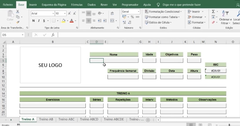 Planilha de Treino + Controle de Volume Total - Gian Amaral de Araú...