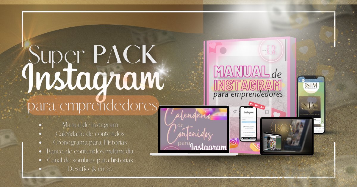 Super Pack "Instagram para emprendedores" - EveRusch marketing | Ho...