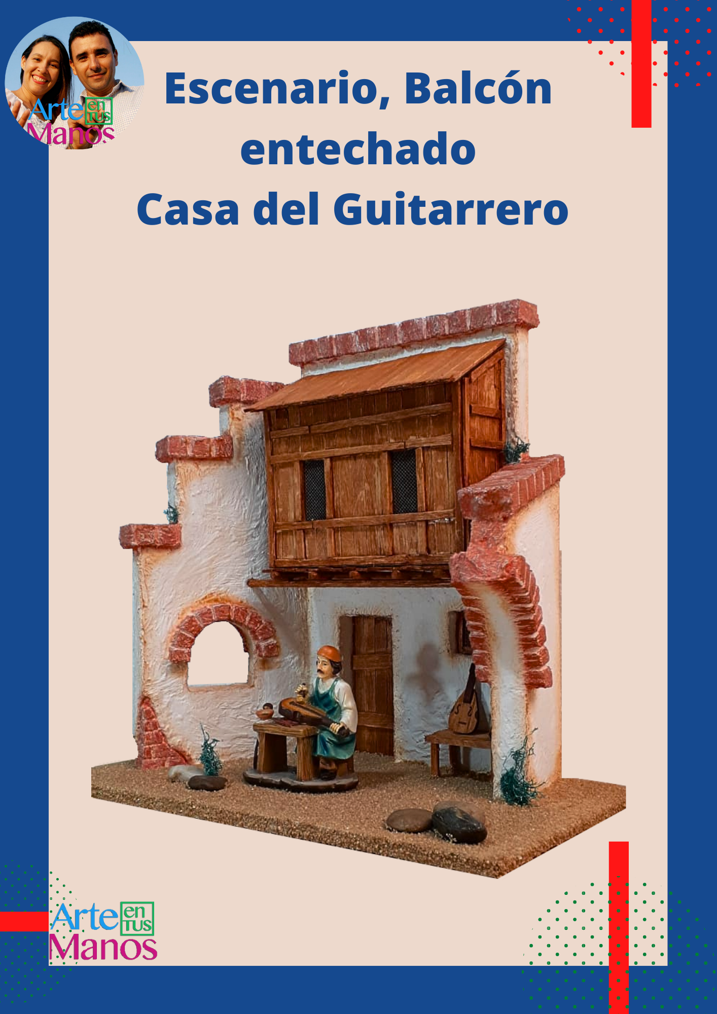 Moldes, Planos, Medidas, Escenario Fachada, Balcón Entechado - Casa...